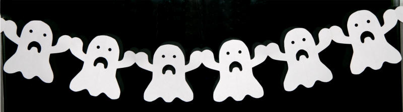 Ghost Paper Chain Craft Ghost Paper Chain Craft